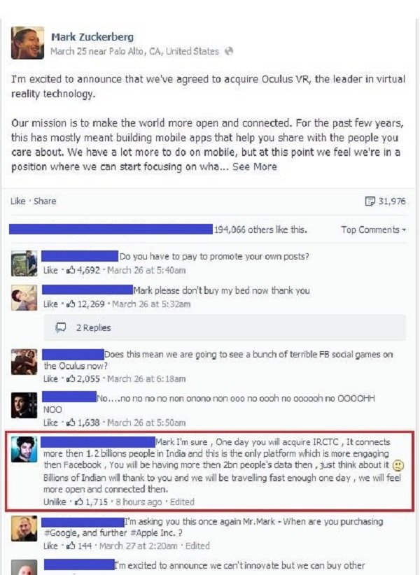 27 Funniest Facebook Comments | Hilarious Facebook Comments To Make You ...