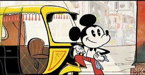 This Video Of Mickey Mouse Zipping Through India In An Auto Is Exactly ...