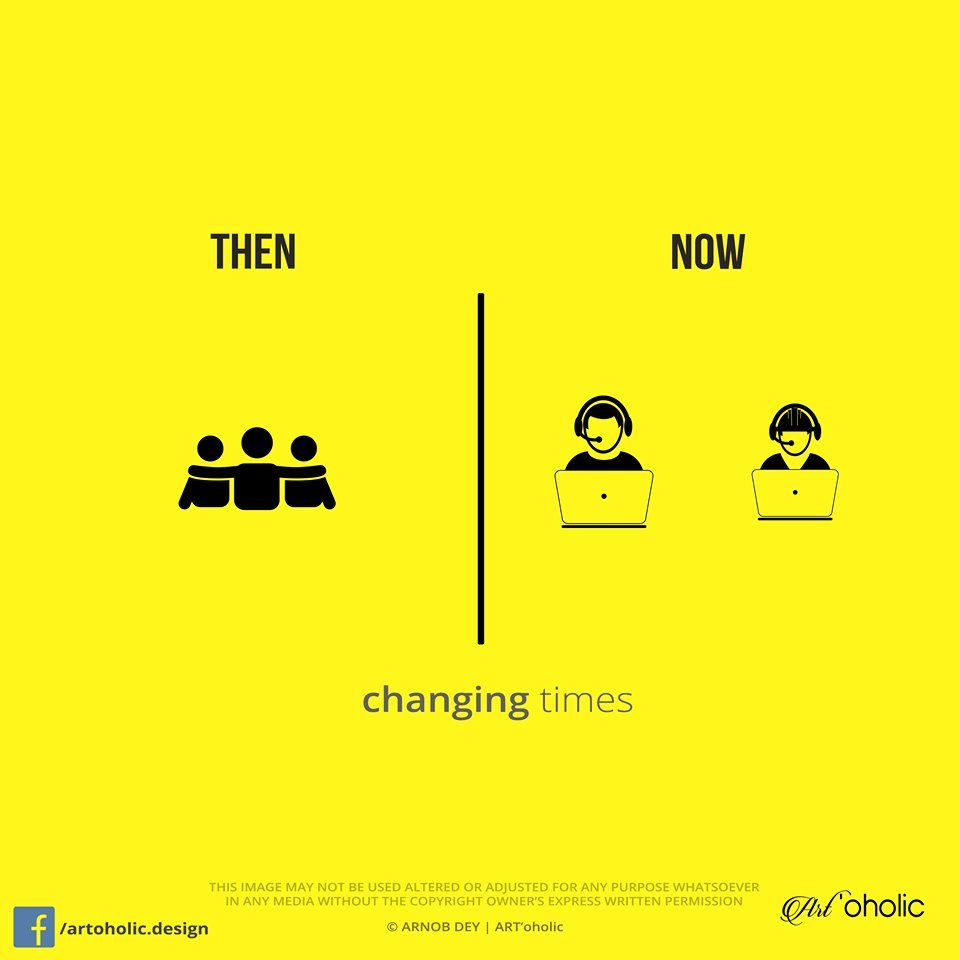 These 10 Then And Now Posters Perfectly Describe How Life Has Changed ...