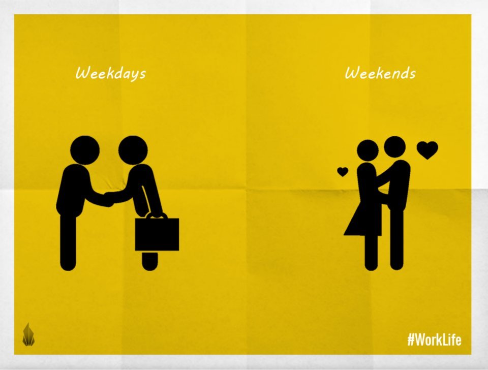 These Minimal Posters About Weekdays And Weekends Are Just Spot On