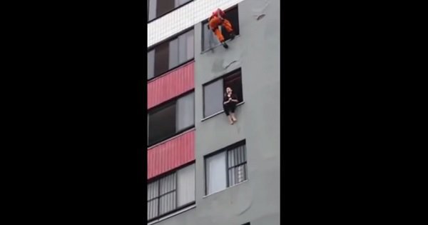 Badass Firefighter Saves Suicidal Woman By Drop-Kicking Her From The ...