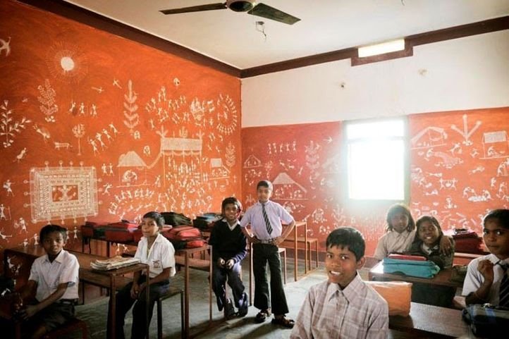 These Intricate & Beautiful Mud Paintings On A School’s Walls In Bihar ...