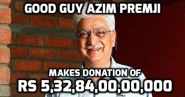 Azim Premji Donates Almost Half Of His Wipro Shares To Charity ...