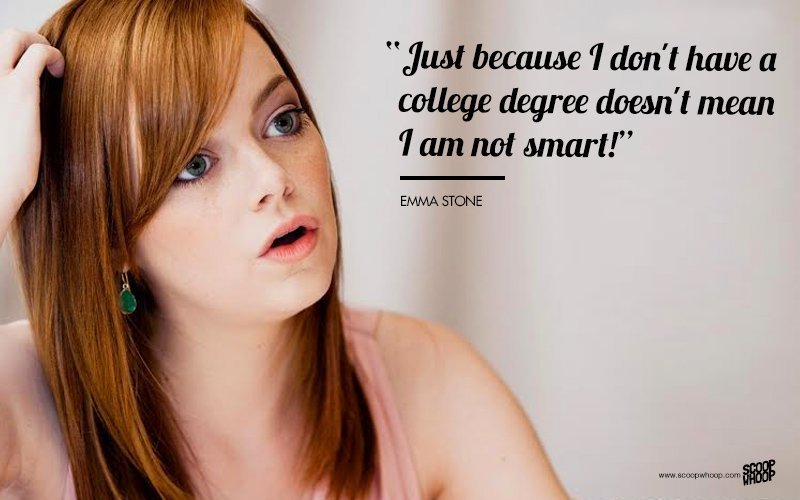 15 Quotes By Emma Stone Which Make Us Love Her Even More - ScoopWhoop