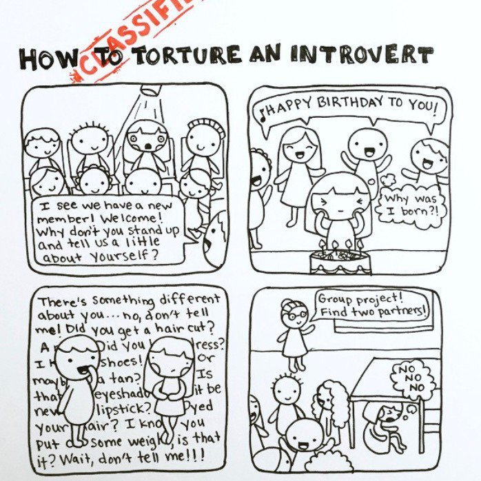 30 Illustrations That Perfectly Sum Up The Life Of An Introvert
