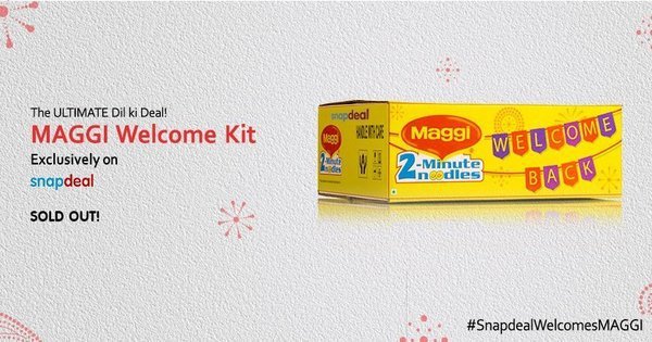 Maggi Makes An Epic Comeback: 60,000 Welcome Kits Sold In 5 Minutes On ...