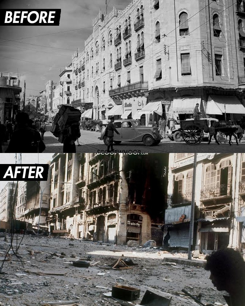 15 Before & After Photographs Of Historical Sites Destroyed By War