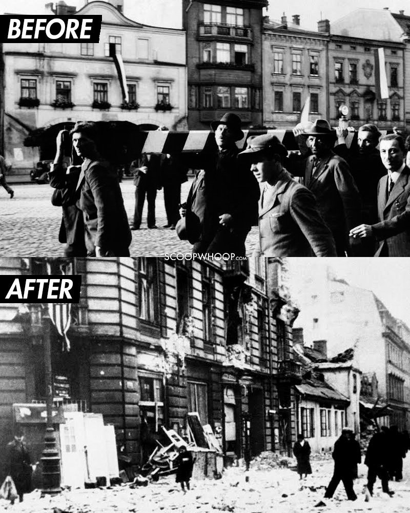 15 Before & After Photographs Of Historical Sites Destroyed By War ...