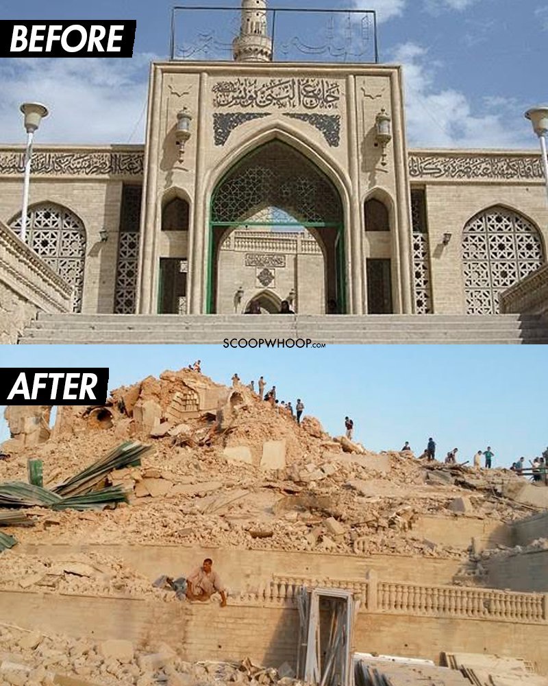 15 Before & After Photographs Of Historical Sites Destroyed By War ...