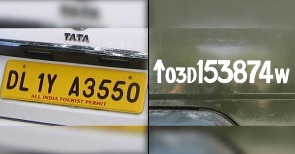 Types Of Number Plates | Meaning Of Different Color Number Plates
