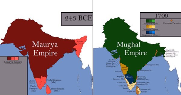 This Video Shows How Much The Map Of India Has Changed From 2800 BCE To ...