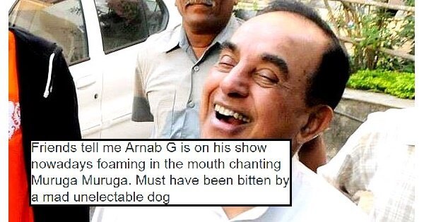 Just Who Is This ‘Mad Unelectable Dog’ That Subramanian Swamy Tweeted ...