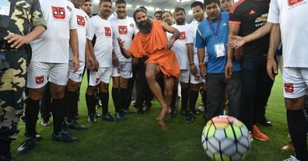 These Pictures Of Baba Ramdev Playing Football Will Scar You For Life
