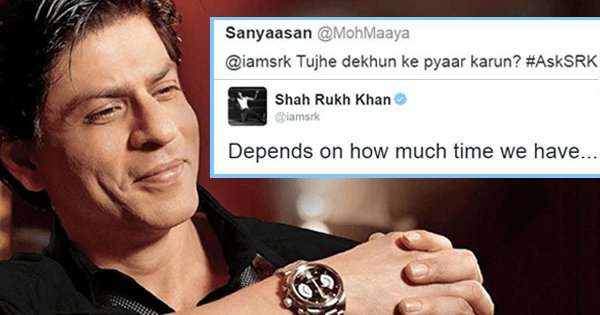 SRK’s Twitter AMA With Fans Proves He’s The Most Charming Khan In ...