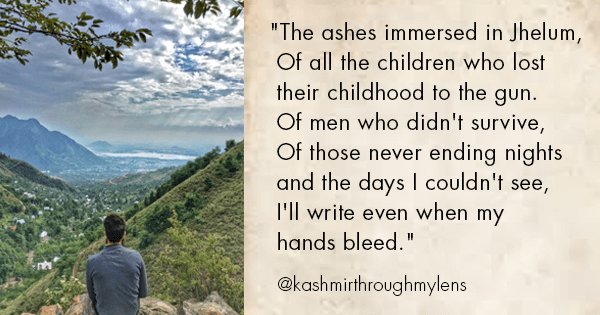 This Kashmiri Expresses His Anguish On Instagram Through Powerful Poems ...