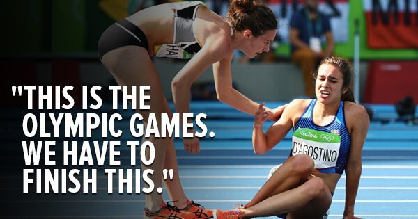 Olympic Runner Helping Her Rival Up After A Fall Is What Sporting ...