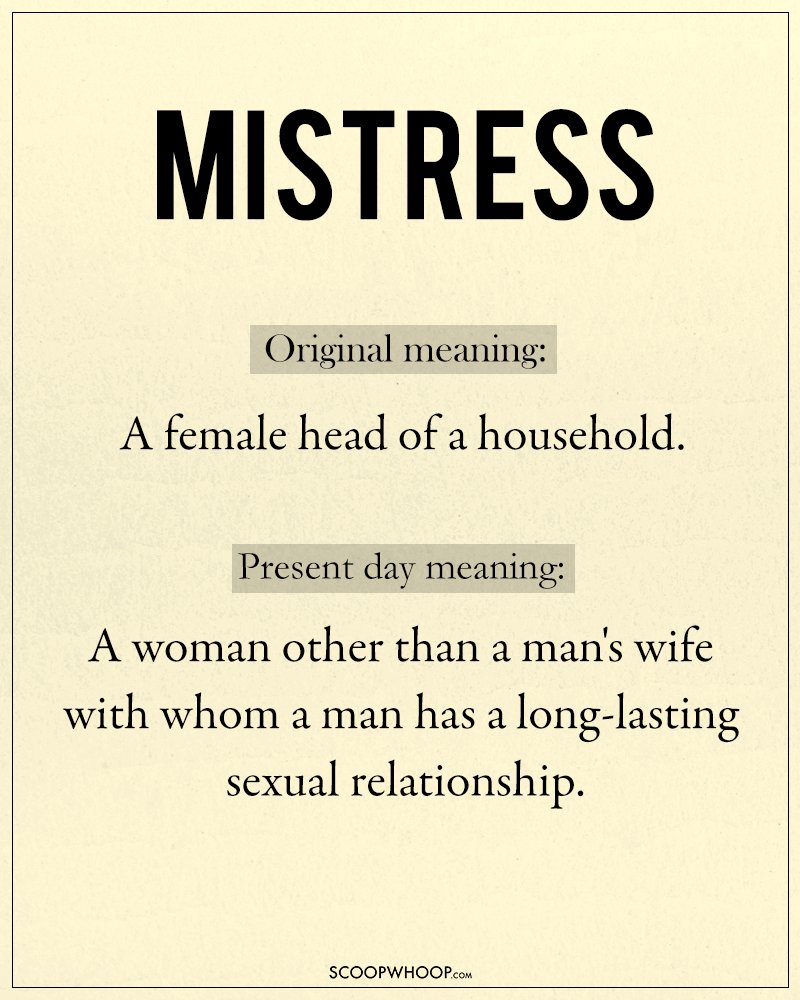 11 English Words That Degrade Women But Used To Mean Something Entirely ...