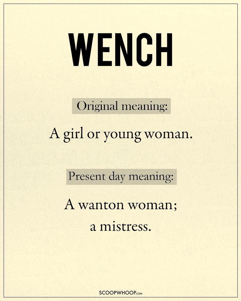 11 English Words That Degrade Women But Used To Mean Something Entirely ...