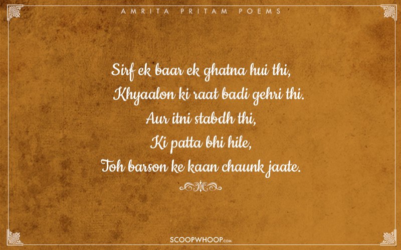 12 Beautiful Amrita Pritam Poems | Poems By Punjab's First Female Poet