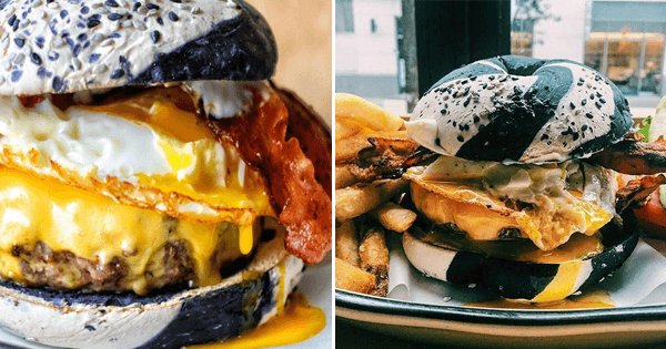 This Goth Bagel Burger Is The Stuff Our Dark Food Porn Dreams Are Made ...