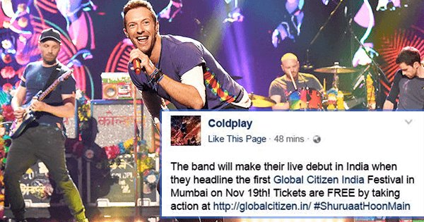 Coldplay Officially Announces They’re Coming To India & Here’s How You ...