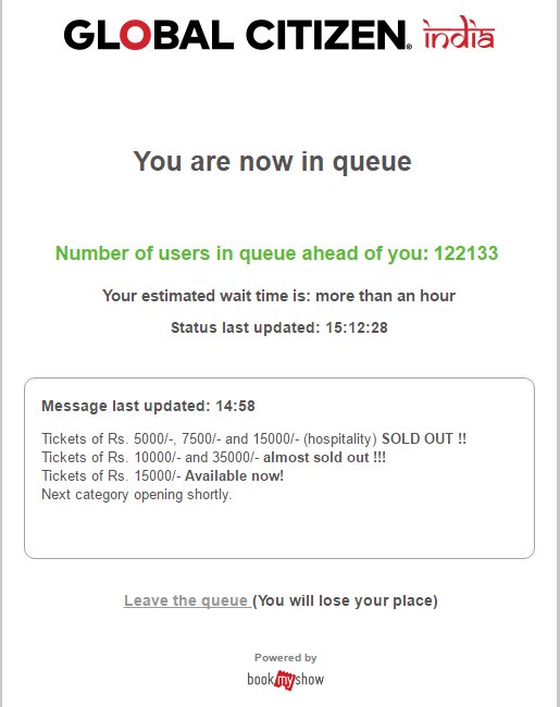 In Just 4 Hours, Coldplay Tickets Are Almost Sold Out With A 1,20,000 ...