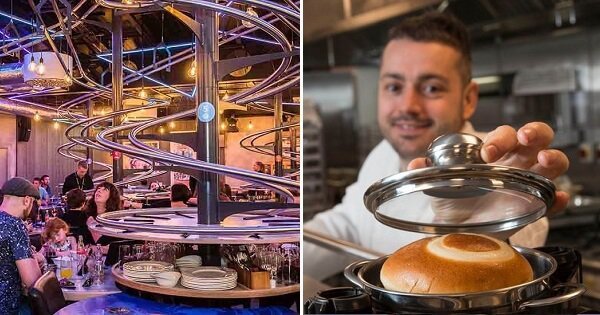 This Restaurant In England Serves Food Via Roller Coasters & It Looks ...