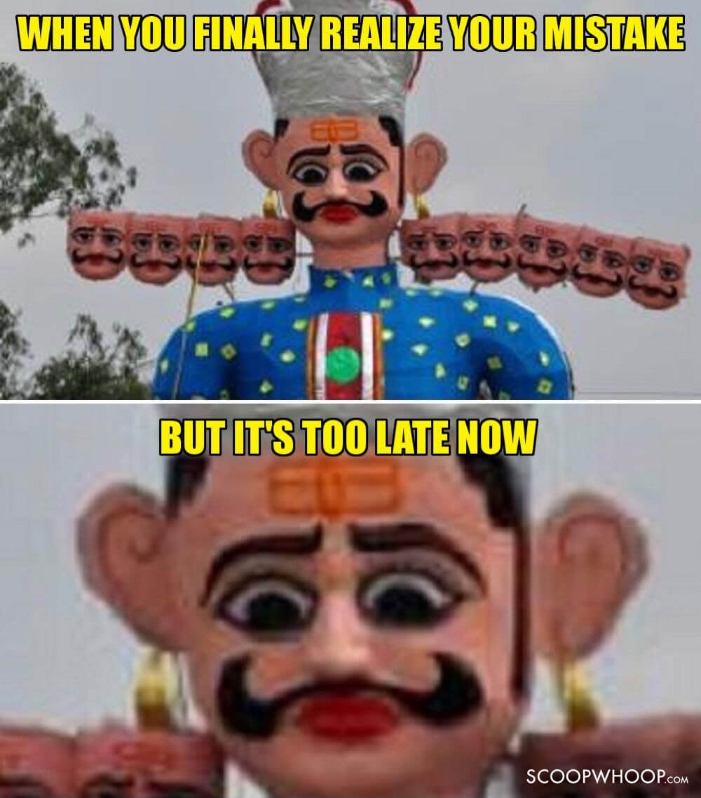These Hilarious Memes Perfectly Capture The Festive Spirit Of Dussehra ...