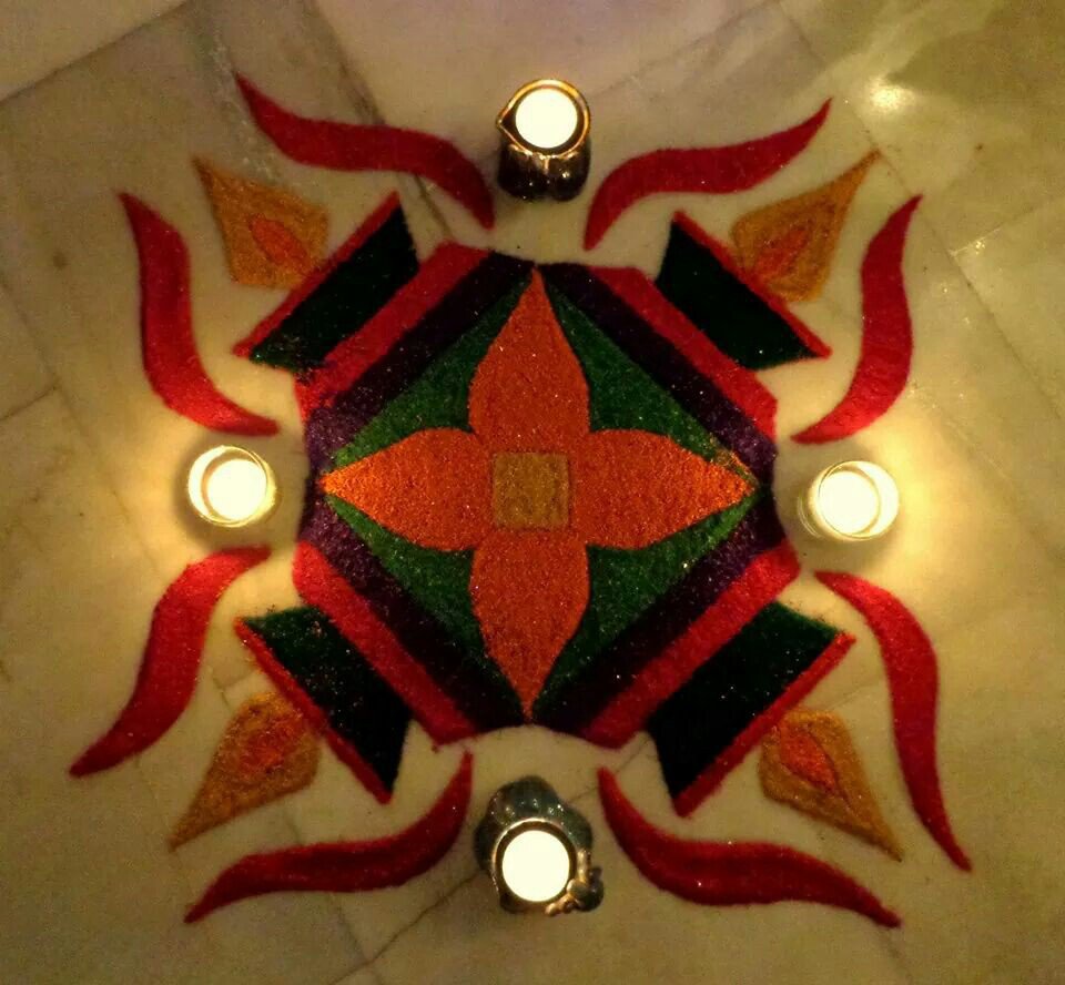 Brighten Up Your Home This Diwali With These 20 Easy-To-Do Rangoli ...