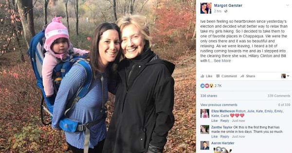 This New York Woman Bumped Into Hillary Clinton Taking A Hike & Posted ...