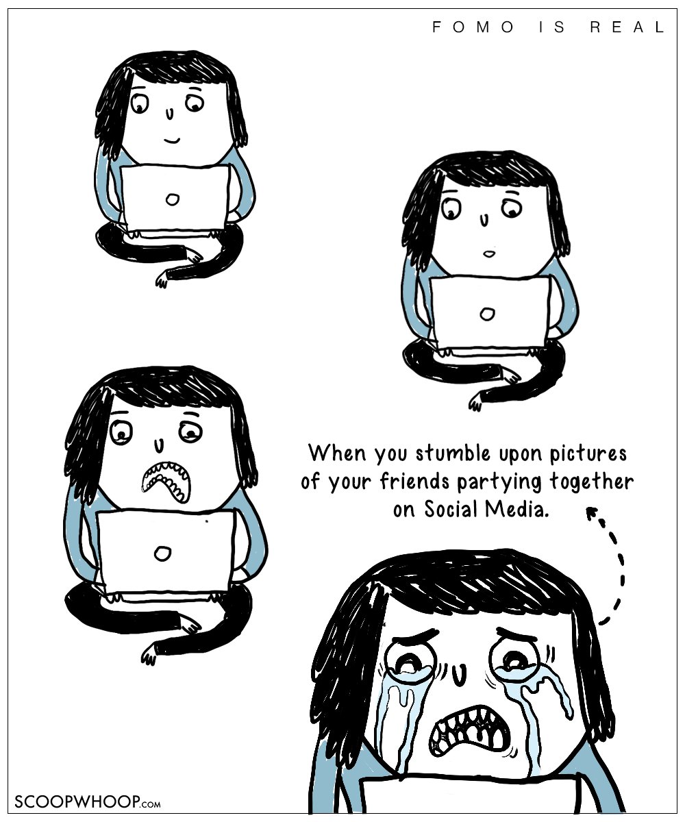 These Relatable Comics Show How FOMO Has Become A Part Of Our Everyday ...