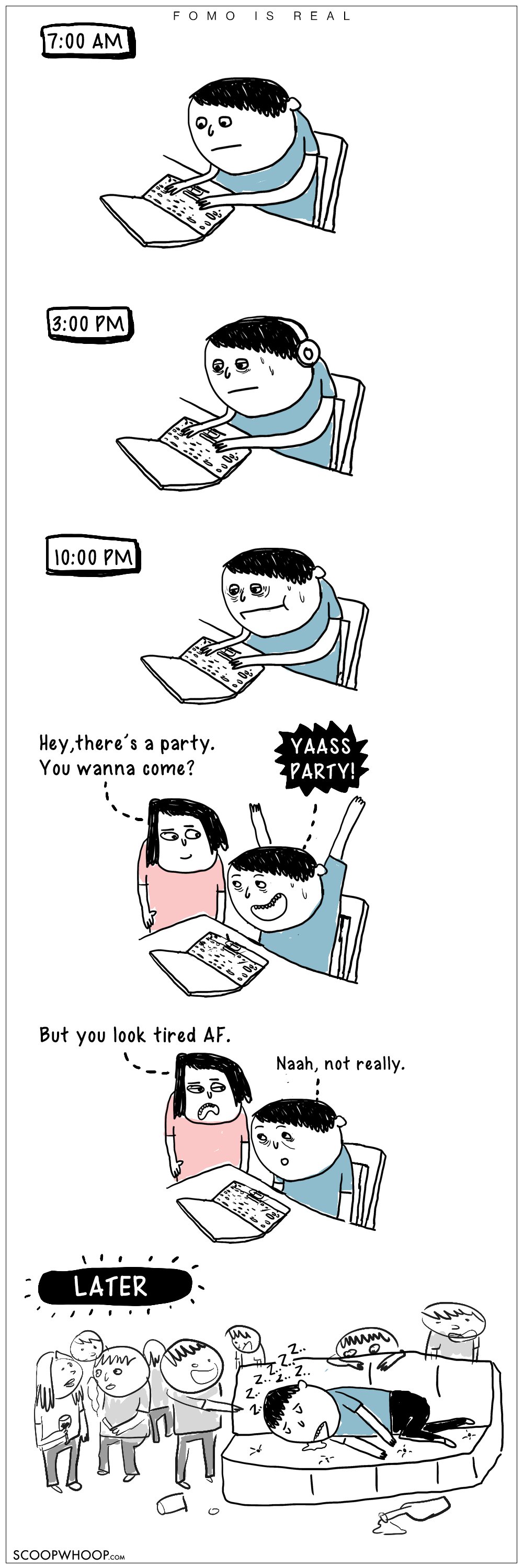 These Relatable Comics Show How FOMO Has Become A Part Of Our Everyday ...