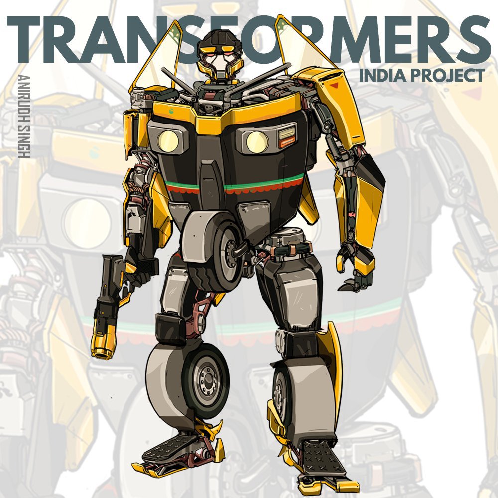 An Artist Imagined Everyday Indian Vehicles As Transformers & They’re ...