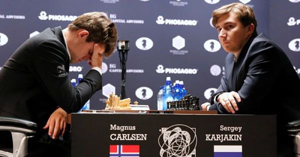 After Seven Straight Draws, Karjakin Finally Beats Carlsen To Take Lead ...