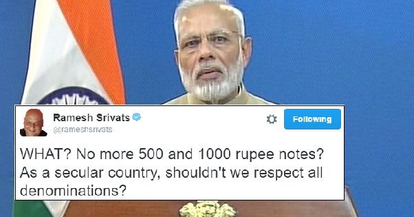 Shock And Awe. Here’s How Twitter Reacted To PM Modi Scrapping Rs 500 ...