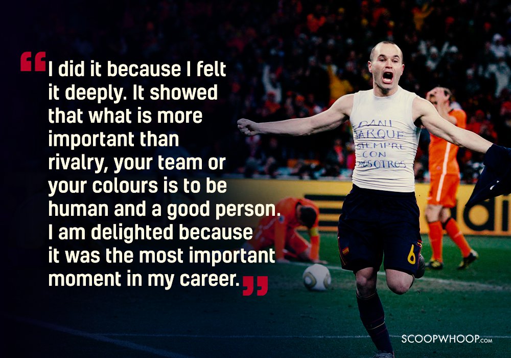 The Andres Iniesta Celebration: The Story Of The Most Emotional Tribute ...