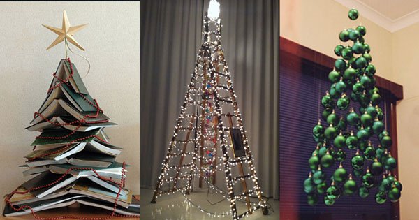 20 Innovative Christmas Tree Ideas For Those Who Don’t Mind Some DIY ...