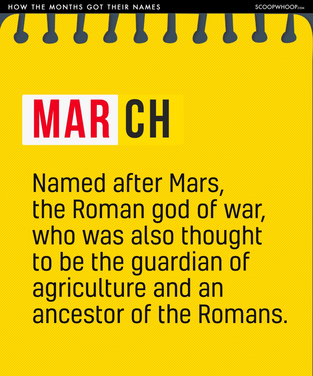 We Bet You Did Not Know How The Months Of The Year Got Their Names ...