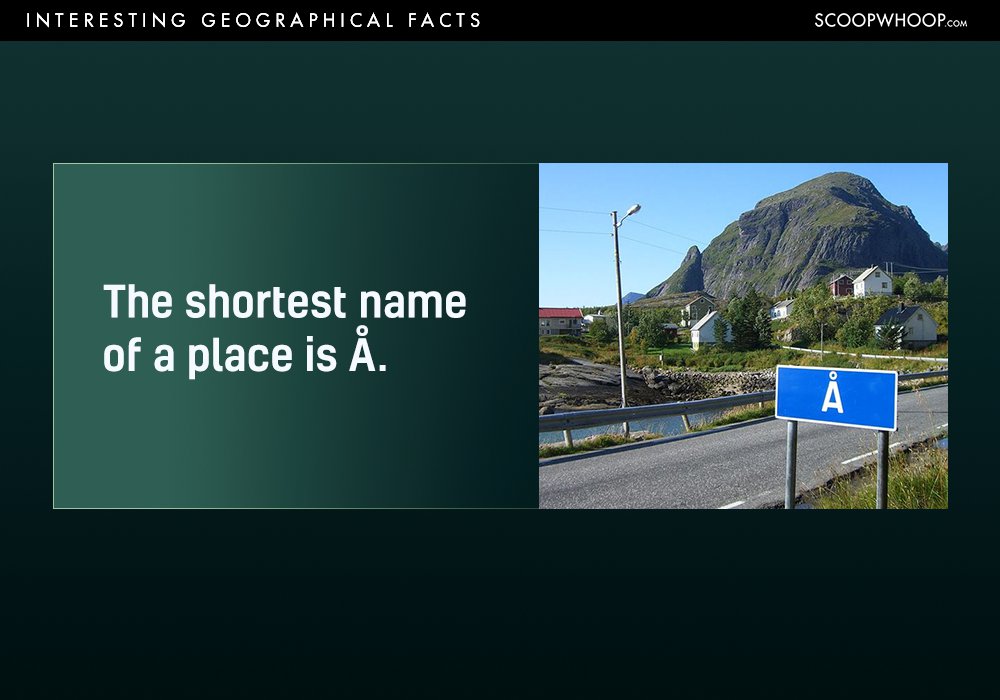 18 Interesting Geographical Facts | 18 Fun Geographical Facts You Didn ...