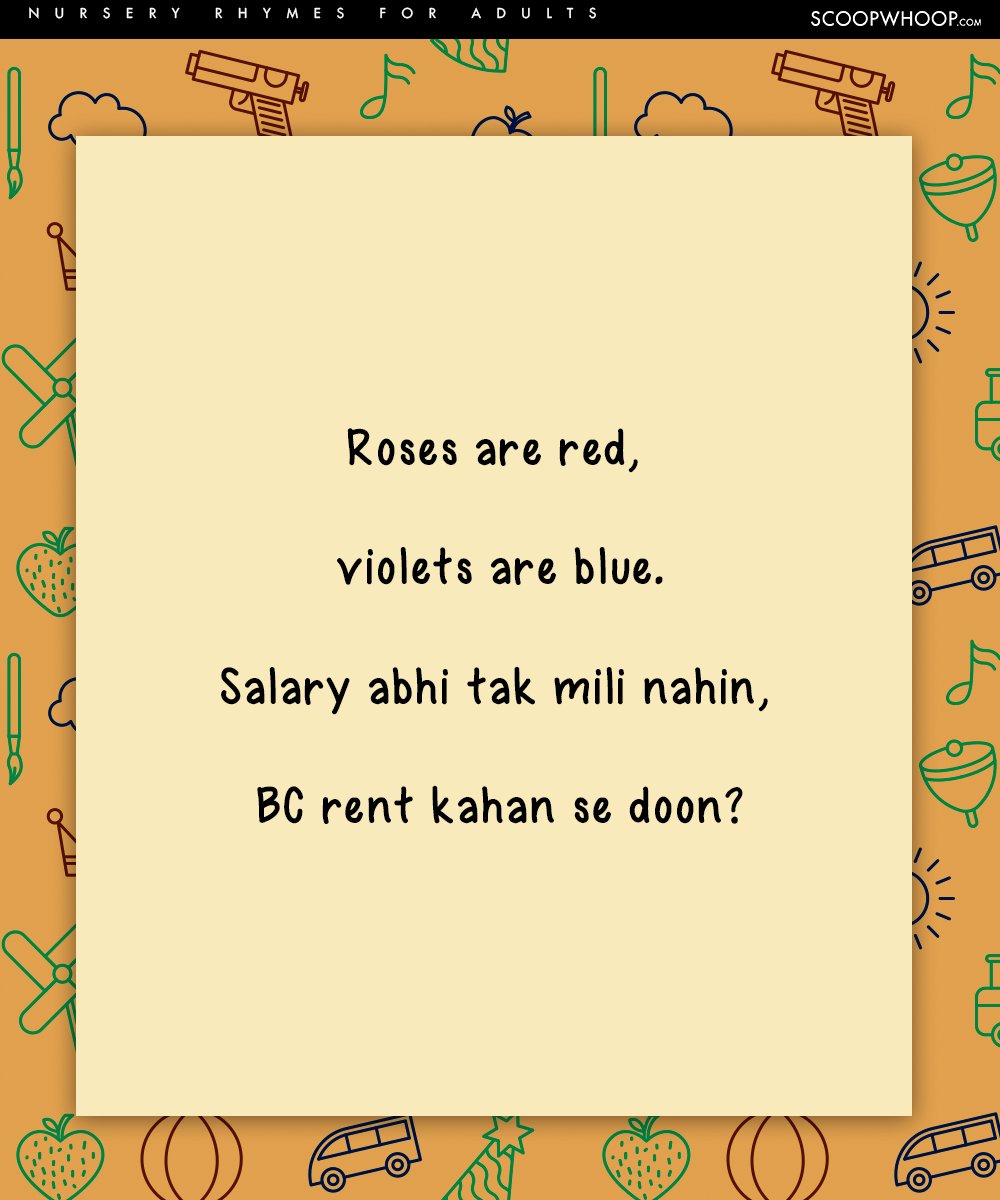 15 Common Nursery Rhymes Re-Imagined For Adult Life - ScoopWhoop