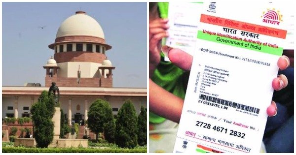 SC Says Again That Aadhaar Can’t Be Made Mandatory For All Welfare Schemes