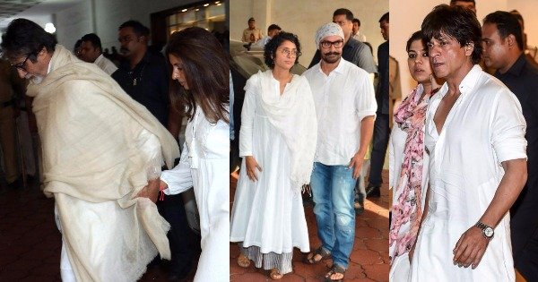 Celebrities Including Big B, Aamir Khan And SRK Attend Vinod Khanna’s ...