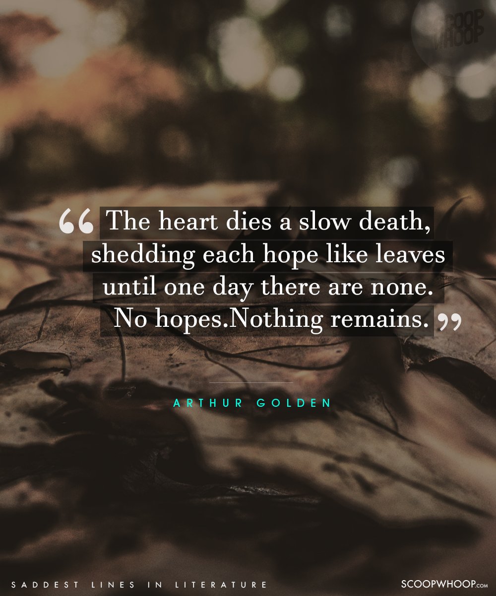 50 Most Heartbreaking Lines From Literature | 50 Saddest Quotes