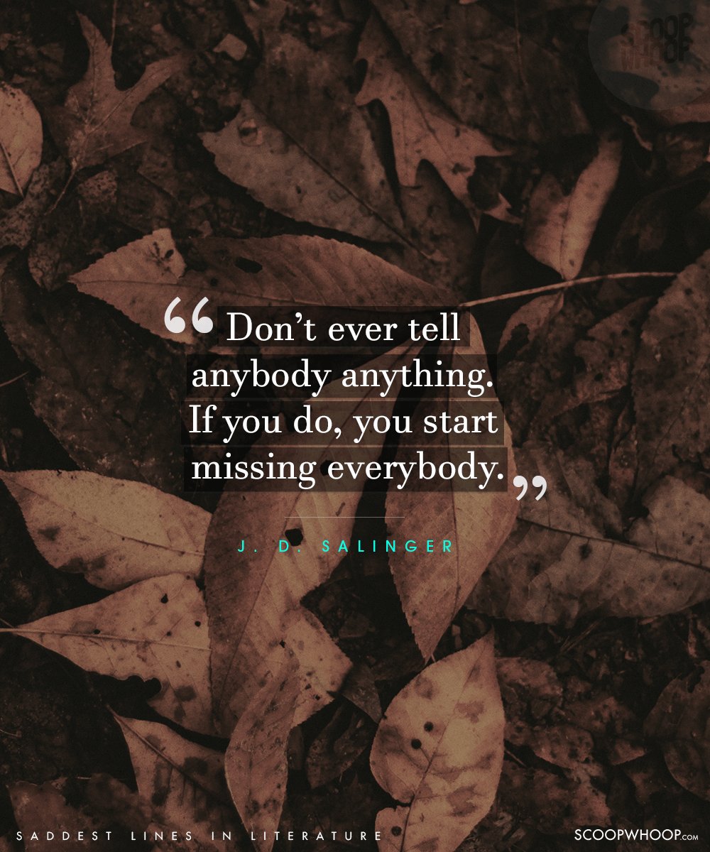 50 Most Heartbreaking Lines From Literature | 50 Saddest Quotes