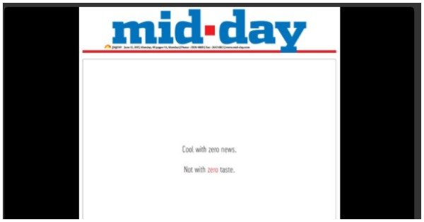 Newspaper Mid-Day Gets Slammed For Ad That Says It’s ‘Cool With Zero ...