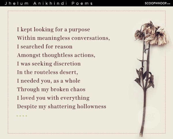 16 Tragic Poems By Jhelum Anikhindi That Capture The Pain Of Heartbreak