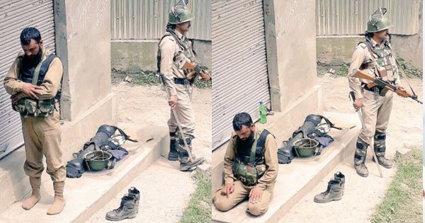 Photo Of Jawan Standing Guard Over Muslim Cop Offering Namaz Is Going ...