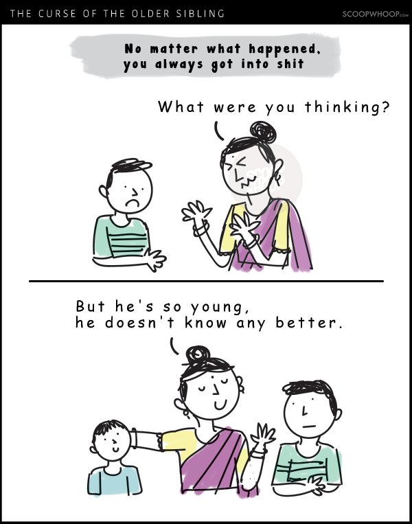 10 Illustrations That Perfectly Explain The Curse Of Being The Older ...