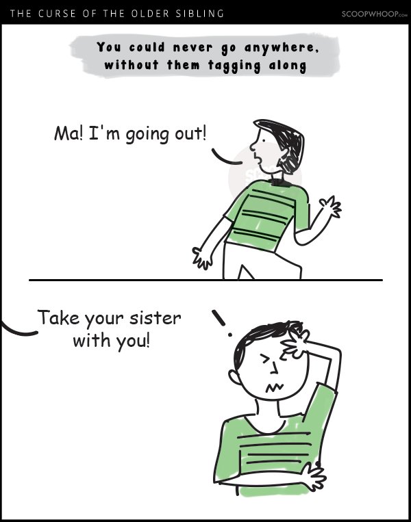 10 Illustrations That Perfectly Explain The Curse Of Being The Older ...