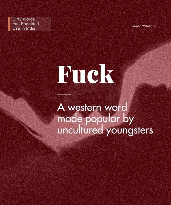 25 Dirty Words That Are Not Suitable For Use In A Decent Country Like
